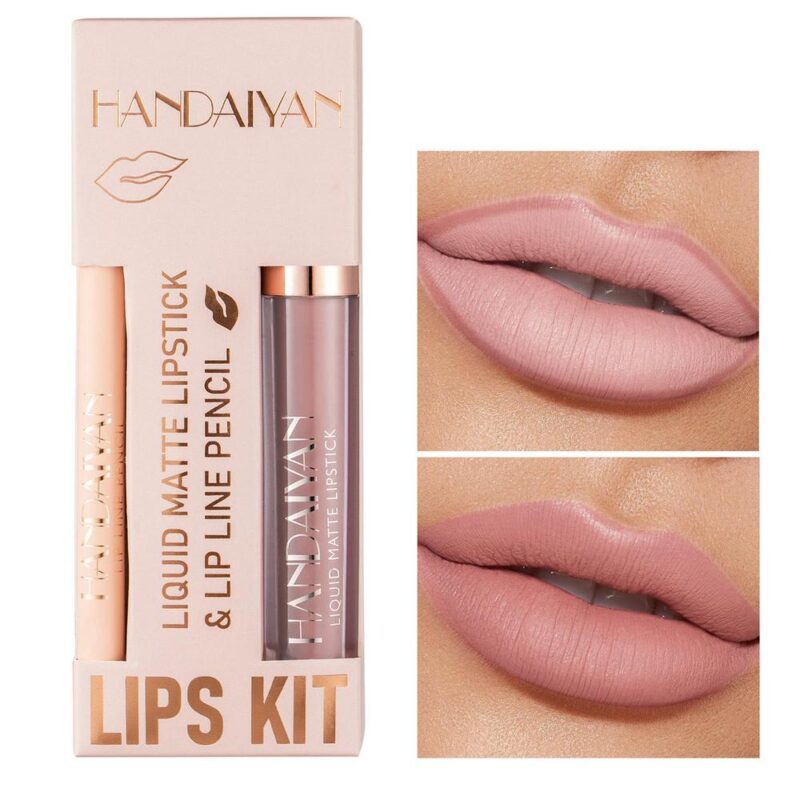 Kit Handaiyan - Batom Matte e Contorno Labial - Beleza Plena